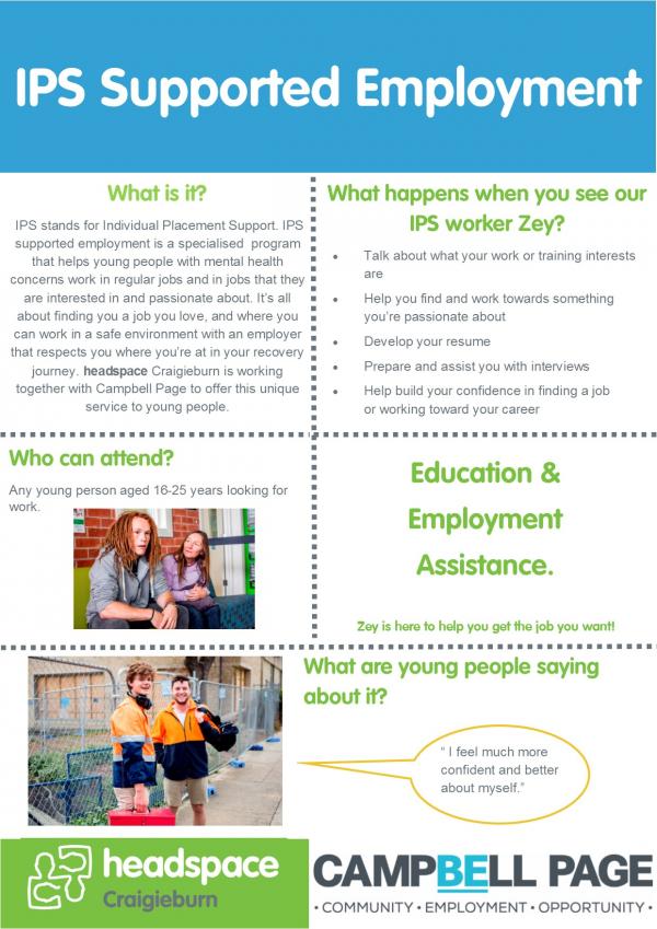 Individual Placement Support is back!